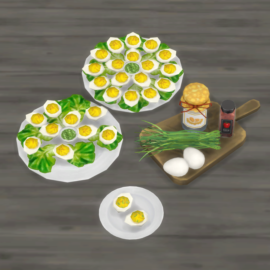 Deviled Eggs · Sims 4 Food CC